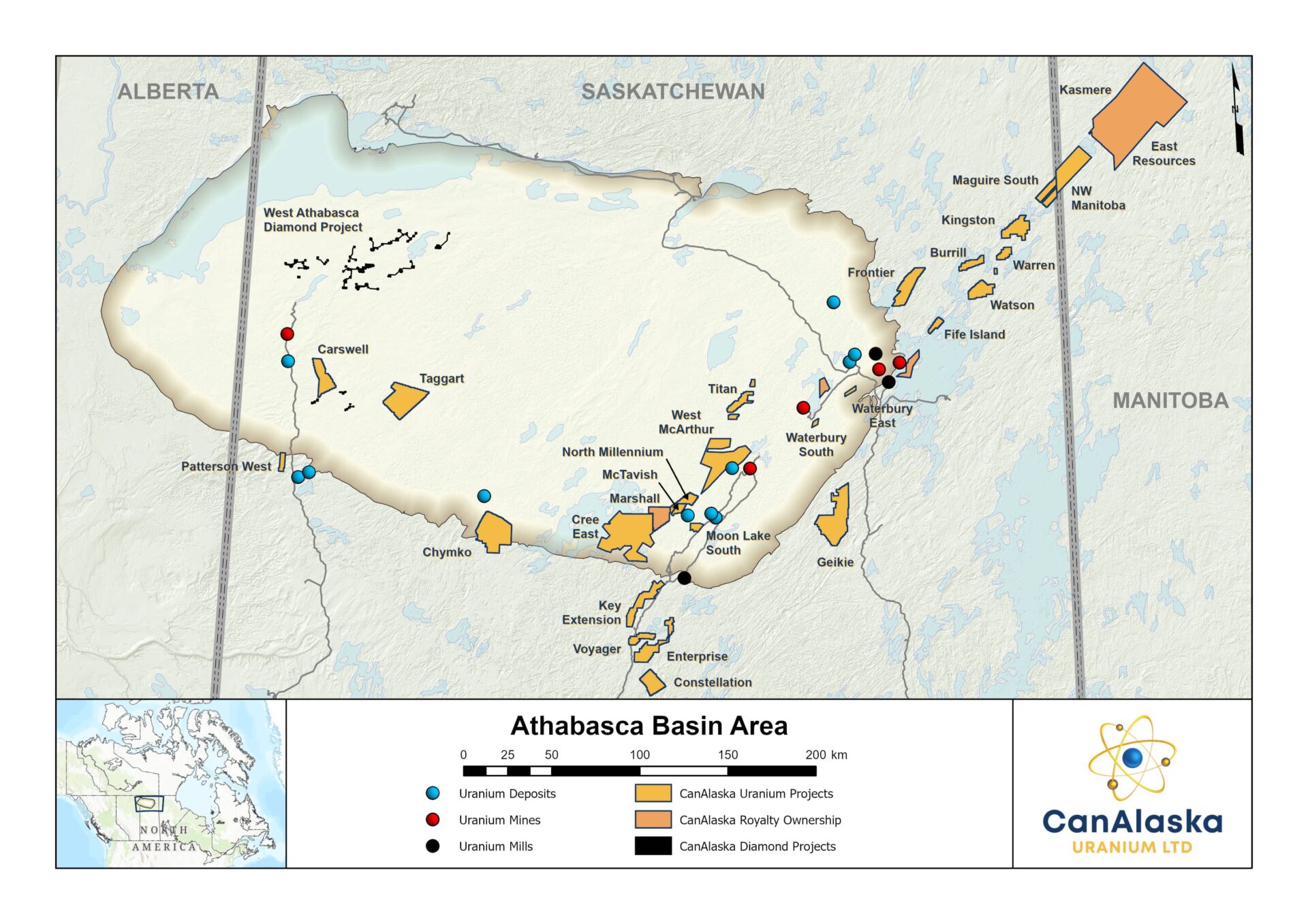 CanAlaska Uranium Projects | Exploration and Development in Athabasca Basin
